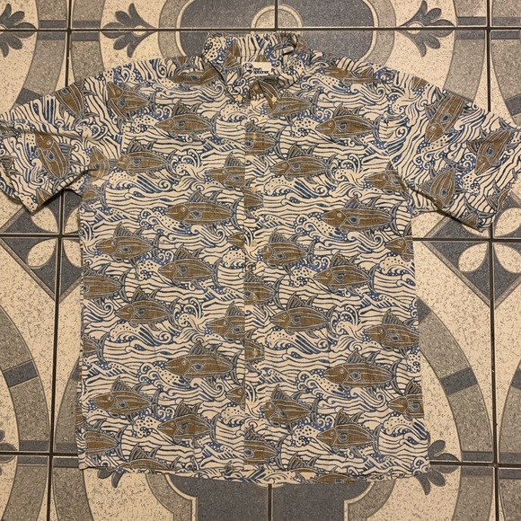 reyn spooner | Shirts | Vintage Reyn Spooner Tuna Pattern Hawaiian ...
